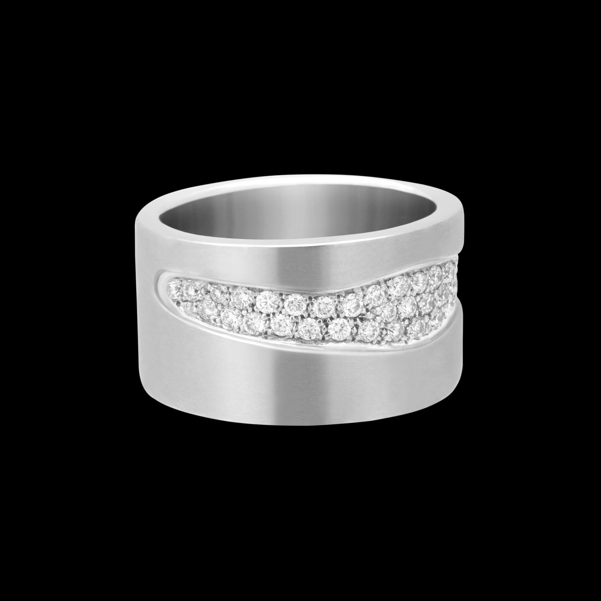 18kt White Gold & Diamond Geode Ring | OCEAN | FRIDA